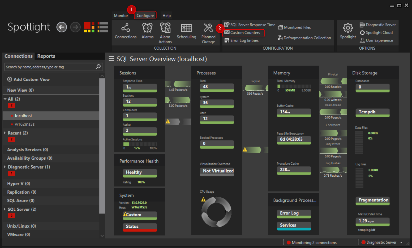 【SQL Server版】Spotlightでカスタムカウンターを作成し監視アラームに設定する手順 | 技術情報 | 株式会社コーソル