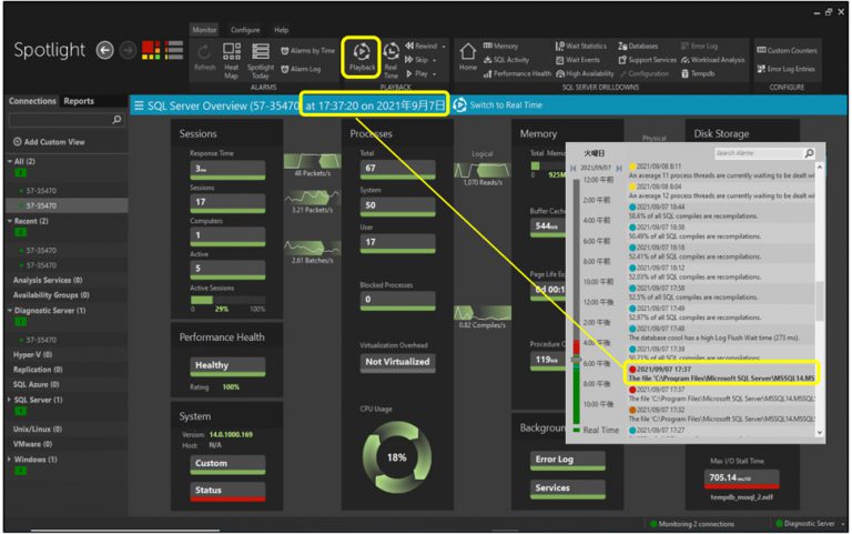 Spotlight on SQL Server Enterprise - 機能紹介 | 販売製品 | 株式会社コーソル